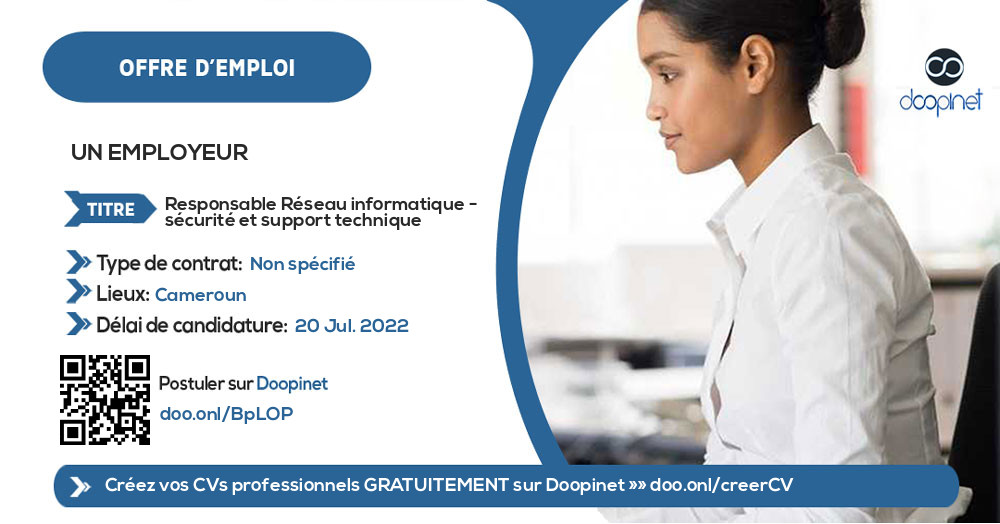 Un Employeur – Responsable Réseau informatique séc..